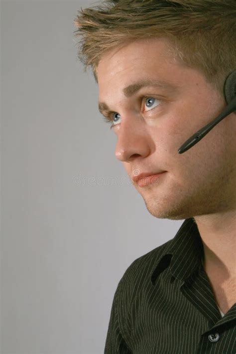 Man In Headset Stock Image Image Of Happy Talk Male 3168893