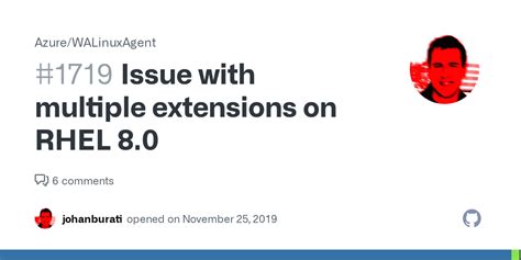 issue with multiple extensions on rhel 8 0 · issue 1719 · azure