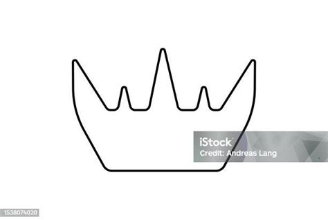 크라운 라인 아이콘 미니멀리스트 킹 심볼 아트 로얄 사인 아트웍 공주에 대한 스톡 벡터 아트 및 기타 이미지 공주 국왕 독일 Istock