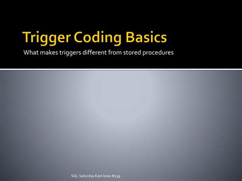 PPT How To Write A DML Trigger PowerPoint Presentation Free Download ID