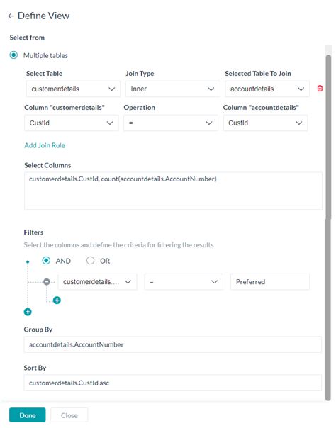 data table kore ai documentation v7 3