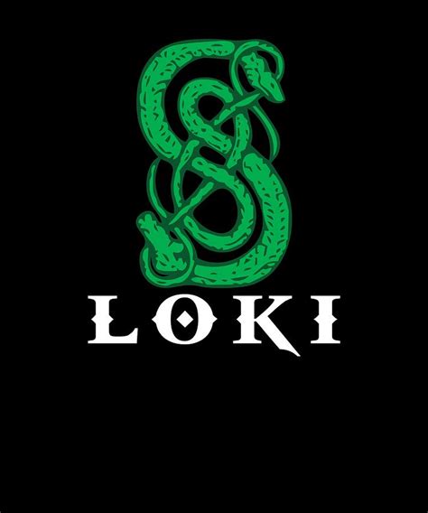 Loki God Of Mischief Snake Norse God Digital Art By Jonathan Golding