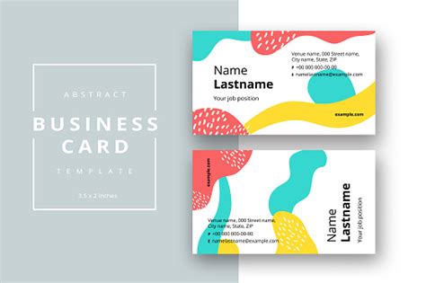 트렌디한 최소한의 추상 비즈니스 카드 템플릿입니다 기하학적 패턴 현대 기업 편지지 Id 레이아웃입니다 패션 정보 샘플 이름 텍스트와 배경 디자인 벡터 명함에 대한 스톡 벡터
