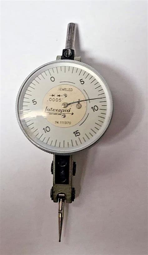 Interapid 0005 74 111370 Jeweled Test Dial Indicator Switzerland