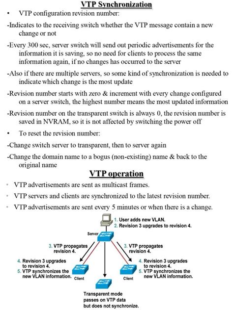 Summary Of VTP VLAN Trunking Protocol PDF Connect 4 Techs
