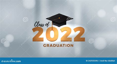 Class Of 2022 Graduation Party Banner For Congratulation Graduates With Elegant White Background
