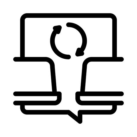 Computers Connection Icon Vector Outline Illustration 17322790 Vector