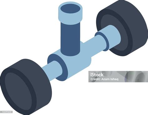 트럭 서스펜션 시스템 벡터 아이콘 아이소메트릭 디자인 자동차 서비스 및 자동차 수리점 기호 트럭 예비 부품 표지판 자동차 기술자 장비 스톡 일러스트레이션 자동차 타이어 액슬