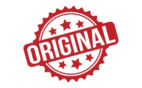 Original Rubber Stamp Original Rubber Grunge Stamp Seal Vector