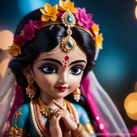 Radha Krishna Portrayal Stable Diffusion Online