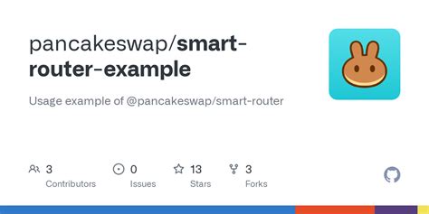 Github Pancakeswapsmart Router Example Usage Example Of Pancakeswapsmart Router