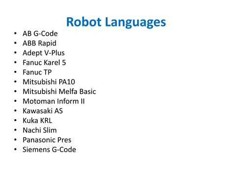 Lab Session On Robot Control Using Teach Pendantpptx Computing Technology And Computing
