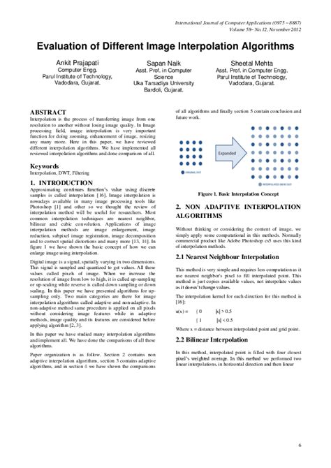 Pdf Evaluation Of Different Image Interpolation Algorithms Ankit Prajapati