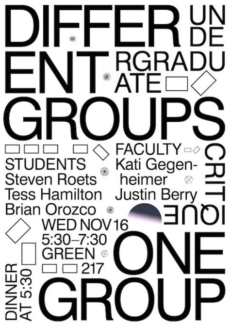 Different Groups Typography Poster