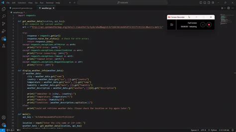 Abdul Subhani On Linkedin Internship Python Weatherapp