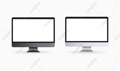 Computer Monitor Clipart Hd Png Realistic Computer Monitor Illustration Screen Modern Device