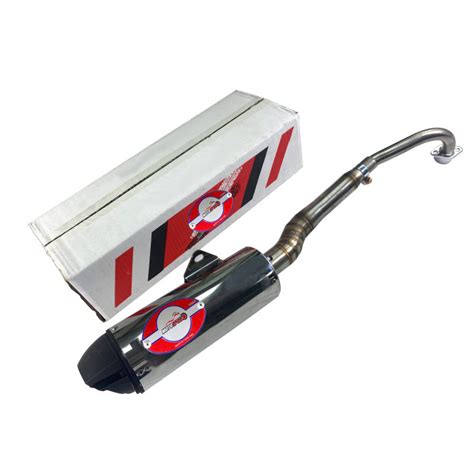 Honda Xrm 125 Rs 125 Trc Chrome Muffler Pipe Full Exhaust System Motorcycle Accessories Lazada Ph