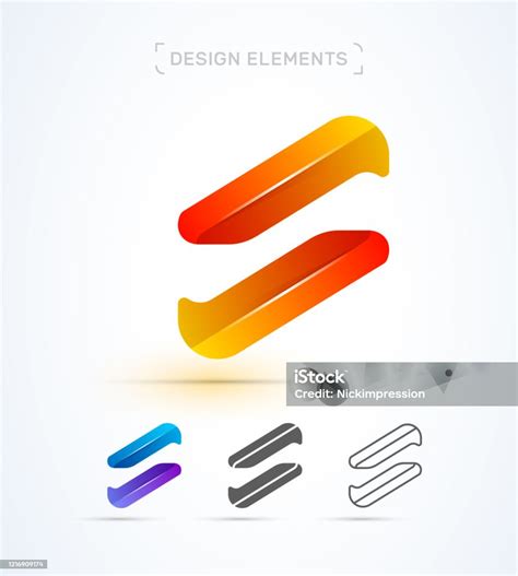 추상 시너지 로고 디자인 템플릿입니다 응용 프로그램 아이콘입니다 문자 S 0명에 대한 스톡 벡터 아트 및 기타 이미지 0명 3차원 형태 개념 Istock