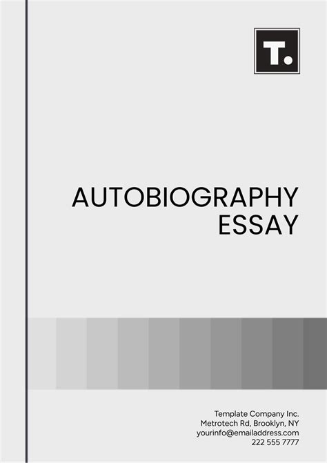 Free Autobiography Templates To Edit Online And Print