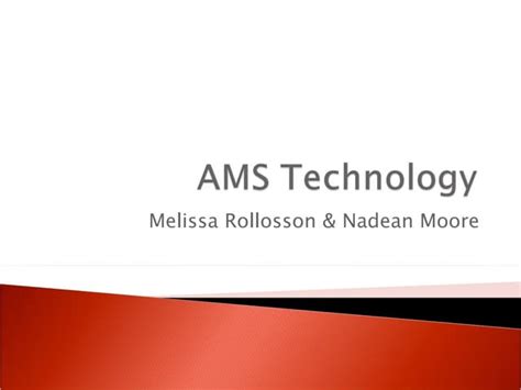 Ams Technology Ppt Technology And Computing