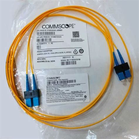2 Core Commscope DPLX SC To SC Patch Cord Jumper And LSZH Yellow At Best Price In Bengaluru