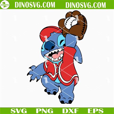 Disney Stitch Baseball Svg Stitch Sports Svg Funny Baseball Svg Files For Cricut Dinosvg