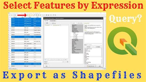Attribute Query In Qgis Select By Expression In Qgis Expression Builder Attributes Table