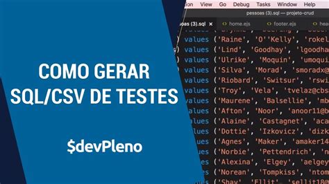 Mockaroo Gerando Sqlcsv De Testes Youtube