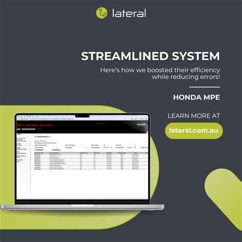 Lateral Australia On Linkedin Erpintegration Customsoftware Ordermanagement Honda