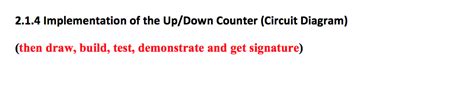 Solved 21 Design And Implementation Of A 2 Bit Updown