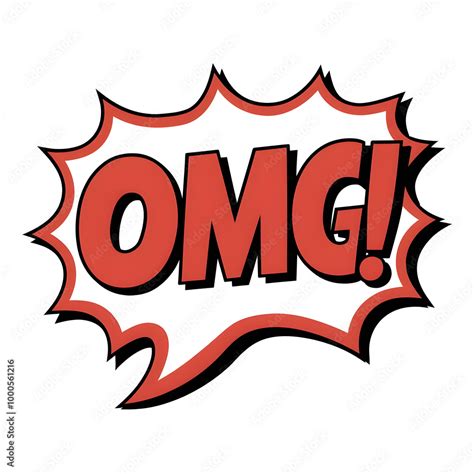 Dynamic Pop Art Explosion Comic Book Style Omg Design Bright And