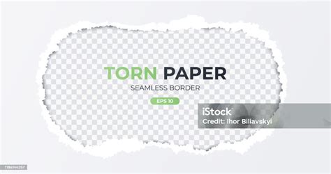 매끄러운 찢어진 종이 층 분리 둥근 종이 스크랩 흰색 투명한 배경 사실적인 템플릿 심플한 모던 한 디자인 플랫 스타일 벡터