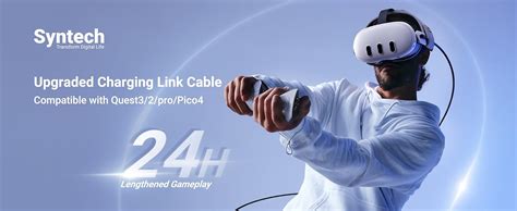 Amazon Com Syntech Link Cable 16FT With Charging Compatible With Meta Quest 3 Oculus Quest 2