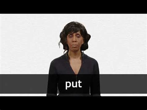 PUT Definition And Meaning Collins English Dictionary