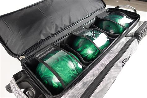 Kr Strikeforce Royal Flush 3 Ball Roller Bag Silver Free Shipping