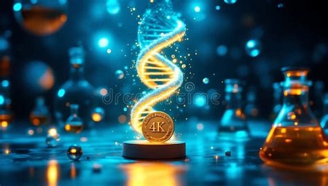 4k Dna Genetic Code Revolution In High Definition Stock Illustration Illustration Of Chemical