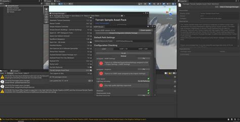 Why Does The Hdrp Wizard Open After I Install Terrain Sample Asset