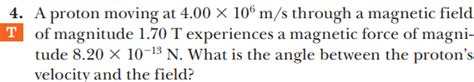 Angle Between Proton Velocity And B Field