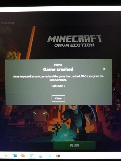 Help Me Pls Whenever I Launch Minecraft On My Laptop It Crashes And Says Exit Code 0 Im Running