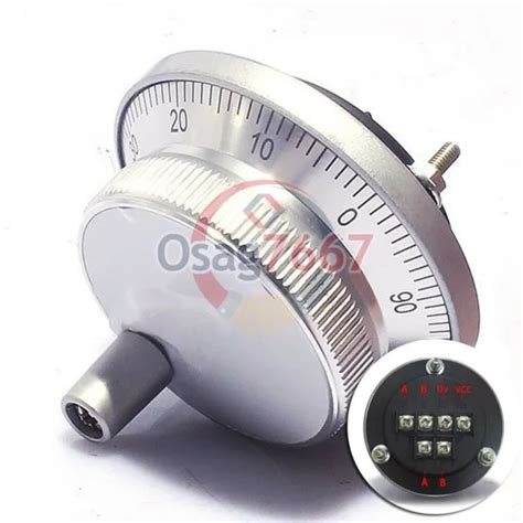 new cnc manual pulse generator mpg 6 terminal 5v 60mm for engraving