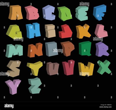 3d Graffiti Letters Alphabet