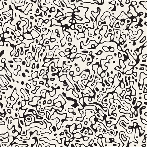 Retro Grungy Noise Texture Vector Seamless Black And White Pattern