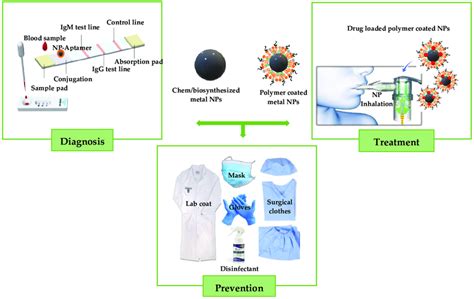 Schematic Illustrations Of The Applications Of Metal Nanoparticles