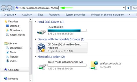Connect To The Department Administration File Share Server Windows