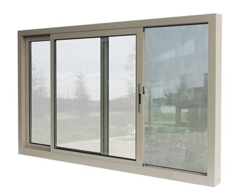 Strong And Durable Powder Coated Aluminum Glass Two Track Sliding