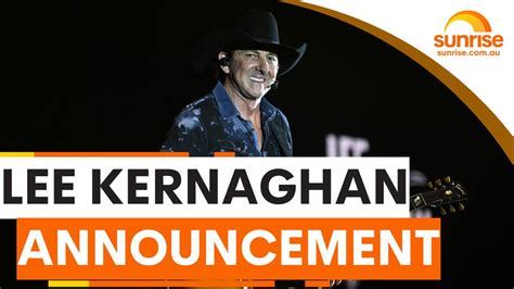 Lee Kernaghans Huge Announcement On Sunrise 7news