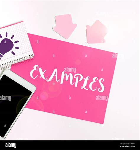 Handwriting Text Examples Business Concept Photo Sample Model To Follow Guide Explanation For