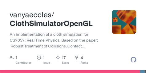 Github Vanyaecclesclothsimulatoropengl An Implementation Of A Cloth Simulation For Cs7057