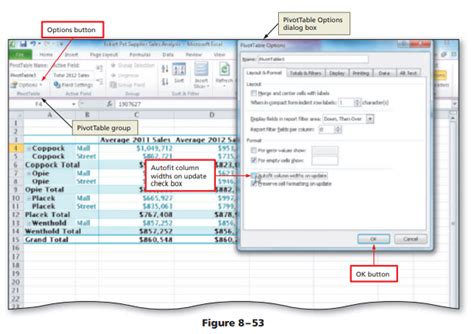 Solved • Click The Options Button Pivottable Tools Options Tab