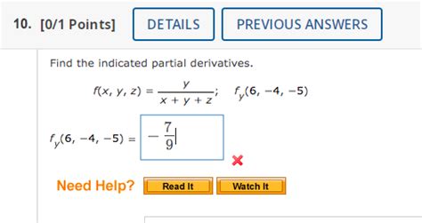 Solved Find The Indicated Partial Derivatives Chegg